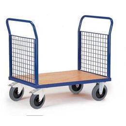 ROLLCART Gitter-Doppelstirnwandwagen, 1000 x 600 mm