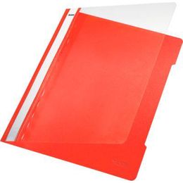 Leitz&reg; Schnellhefter 4191, DIN A4, PVC, 25 St&uuml;ck, hellrot