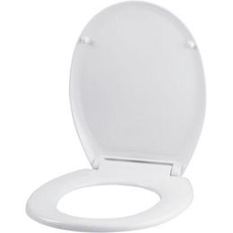 WC-Sitz "Relax", L 445 x B 375 mm, Scharniere aus Metall, weiß