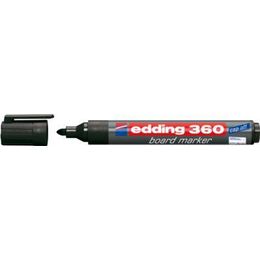 Edding Whiteboard Marker 360, Rundspitze, 10 St&uuml;ck, schwarz