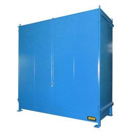 Regalcontainer Bauer CEN 33-2 IBC, Stahl, Doppelfl&uuml;geltor, B 3510 x T 1480 x H 3445 mm, blau