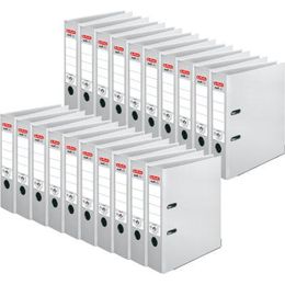 Herlitz Ordner maX.file protect, DIN A4, R&uuml;ckenbreite 80 mm, 20 St&uuml;ck, wei&szlig;