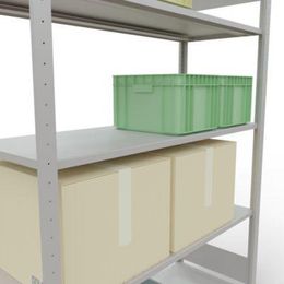 SCHULTE LAGERTECHNIK - Stecks.Grundr. mit L&auml;ngenriegel - 2000x1300x500 mm, Typ 150 kg