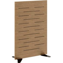 Akustik Trennwand PAPERFLOW&reg;, 30 mm starker Akustik-Schaumstoff, Holz, Buche lackiert, B 795 x T 370 x H 1250 mm