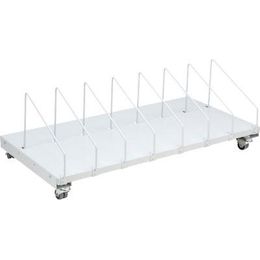 treston Unterteiler-Set f&uuml;r SPM-Fachboden 600, ESD-leitf&auml;hig, B 8 x T 400 x H 280 mm, lichtgrau RAL 7035