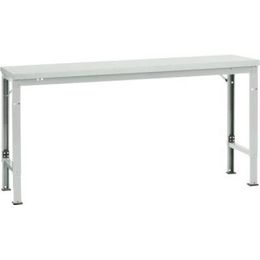 Manuflex Grundtisch UNIVERSAL Spezial, 1750 x 800 mm, Melamin lichtgrau, lichtgrau