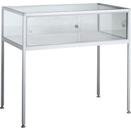 Stand-Pr&auml;sentationsvitrine STV-35, B 1000 x T 600 x H 900 mm, Aluprofil