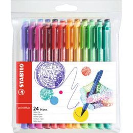 Stabilo Filzstifte pointMax, 24 Farben, Strichstärke 0,8 mm, im Etui