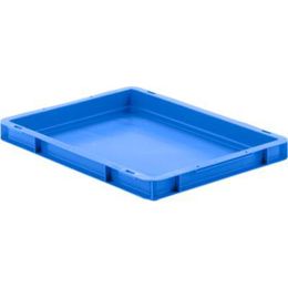 Sch&auml;fer Shop Euro Box Serie EF 4040, aus PP, Inhalt 3,6 L, geschlossene W&auml;nde, Unterfassgriff, blau