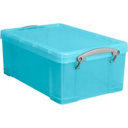 Really Useful Box Box, Kunststoff, transparent aqua, 9 l