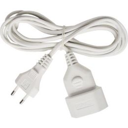 Fa.Brennenstuhl Brennenstuhl Verl&auml;ngerungskabel, 3 Meter, Kunststoff, Euro-Stecker, wei&szlig;