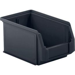 Sch&auml;fer Shop Sichtlagerkasten SSI Sch&auml;fer Serie FLEXI LF 321, recycelter Kunststoff, L 343 x B 209 x H 145 mm, 7,5 l, eisengrau, 14 St&uuml;ck