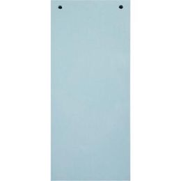 Trennstreifen Exacompta Forever, rechteckig, 2-fach Lochung, B 240 x H 105 mm, Blauer Engel, Recycling-Kraftkarton, blau, 100 St&uuml;ck