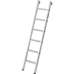 Anlegeleiter Krause, TRBS 2121-2, Arbeitsh&ouml;he 2700 mm, 6 rutschfeste Profilstufen mit T 80 mm, Fu&szlig;stopfen, Aluminium