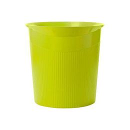 Papierkorb HAN LOOP, f&uuml;r den Innenbereich, Volumen 13 l, pflegeleicht, &Oslash; 280/226 x H 287 mm, Kunststoff, lemon