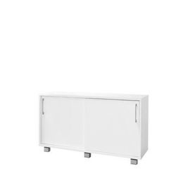 Sch&auml;fer Shop Sch&auml;fer Shop Genius Sideboard mit Sch&uuml;ben und T&uuml;ren, B 1200 x T 500 x H 720 mm, wei&szlig;