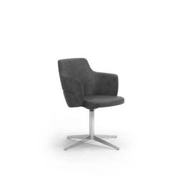 Besuchersessel OPERA, mit Armlehnen, B 720 x T 720 x H 800 mm, Kunstleder, schwarz