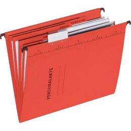 PAGNA Personalhefter, 4 F&auml;cher mit Heftmechanik DIN A4, Karton, rot