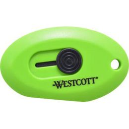 Westcott Mini-Cuttermesser Keramikklinge, 10 cm, mit Rasterautomatik, gr&uuml;n