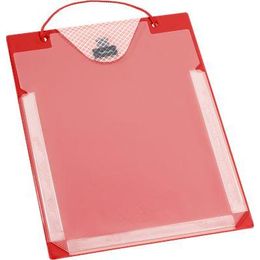 EICHNER Auftragstasche Turbo, Klettverschluss, Schl&uuml;sselfach und Dehnfalte, f&uuml;r DIN A4 Dokumente, rot, 10 St&uuml;ck