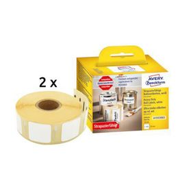 Avery&reg; Zweckform Rollenetiketten, kompatibel mit DYMO&reg; LabelWriter&trade; Serie 300/400/450/4XL/Wireless, permanenthaftend, B 25 x H 25 mm, wei&szlig;, 850 St&uuml;ck