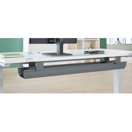 Sch&auml;fer Shop Sch&auml;fer Shop Genius Kabelkanal f&uuml;r Tischbreite 1200 mm, abklappbar, Stahl, anthrazit