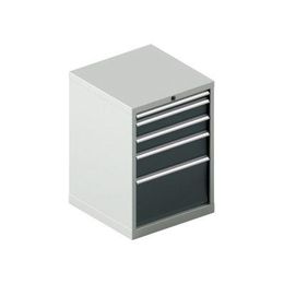 Sch&auml;fer Shop Sch&auml;fer Shop Pure Schubladenschrank 27-27, 5 Sch&uuml;be, bis 75 kg, B 564 x T 572 x H 800 mm, anthrazitgrau/lichtgrau