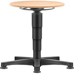 Allround Hocker bimos, sitzh&ouml;henverstellbar 450-650 mm, mit Gleiter, Buche-Schichtholz, langlebig, leicht zu reinigen