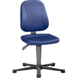 bimos Unitec ESD-Arbeitsdrehstuhl mit Gleitern, Stoff, Duotec blau