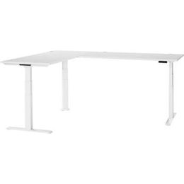 Sch&auml;fer Shop Sch&auml;fer Shop Genius Winkelschreibtisch Modena Flex, elektrisch h&ouml;henverstellbar, 90&deg; Winkel beidseitig, B 2000 x T 2400 mm, wei&szlig;