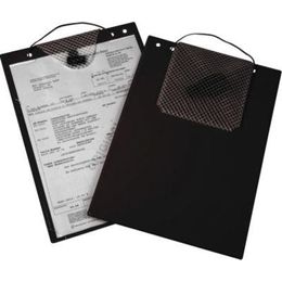 EICHNER Auftragstasche Turbo, Klettverschluss, Schl&uuml;sselfach und Dehnfalte, f&uuml;r DIN A4 Dokumente, schwarz, 10 St&uuml;ck