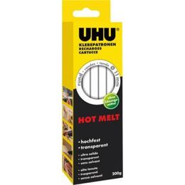 Hei&szlig;klebepistole Patronen UHU Hot Melt, 200 g, f&uuml;r alle Klebepistolen mit &Oslash; 11 mm, 10 St&uuml;ck