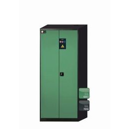 Chemikalienschrank ASECOS CS-CLASSIC, Fl&uuml;gelt&uuml;ren, Front Resedagr&uuml;n, B 810 x T 520 x H 1950 mm