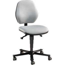 bimos Labordrehstuhl LEANOS 9133, mit Rollen, Kunstleder, grau