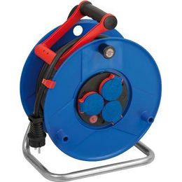 Fa.Brennenstuhl Brennenstuhl Garant Gewerbe-/Baustellen-Kabeltrommel, 25 m RN-Kabel, IP44, cablepilot Tragegriff, Drehgriff, L 190 x H 370 mm, blau/rot/schwarz