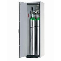Druckgasflaschenschrank G-CLASSIC-30 Standard, Fl&uuml;gelt&uuml;r Anschlag links, 2x 50 l Flaschen, B 598 x T 616 x H 2050 mm