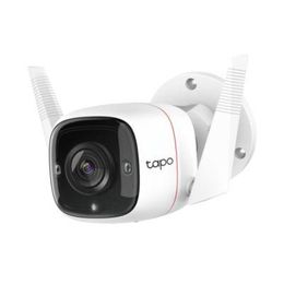 WLAN Kamera tp-link Tapo C310, f&uuml;r Au&szlig;en, 3MP HD, Nachtsicht, Bewegungsmelder, Ton-/Lichtalarm, IP66, Ethernet, microSD, Netzadapter & Montagezubeh&ouml;r