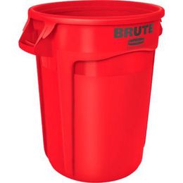 Rubbermaid Wertstoffsammler Brute, Polyethylen, rund, 121 l, rot