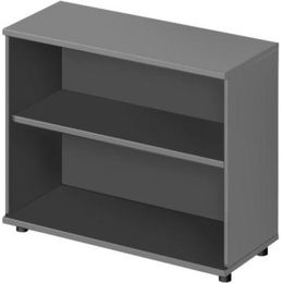 Sch&auml;fer Shop Sch&auml;fer Shop Genius Regal TETRIS WOOD, 2 OH, H&ouml;he inkl. Gleiter, B 1000 mm, graphit