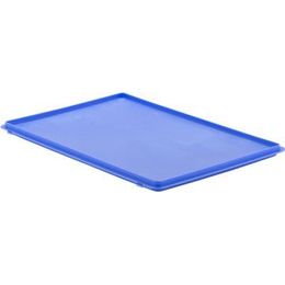 Sch&auml;fer Shop Deckel mit Haken EF-DH 64 f&uuml;r Kasten im EURO-Ma&szlig;, blau