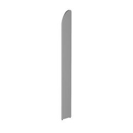 Kerkmann B&uuml;roregal Dante&reg;, Abschlusswange, f&uuml;r Regale ohne R&uuml;ckwand, H 2250 mm, lichtgrau