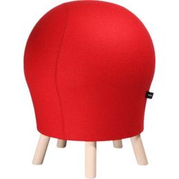 Topstar Hocker Sitness Alpine, mit integriertem Gymnastikball, Bezug 75 % Schurwolle, rot