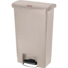 Rubbermaid Tretabfalleimer Slim Jim&reg;, Kunststoff, Fassungsverm&ouml;gen 50 Liter, beige