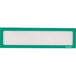 Ultradex Infotasche, magnetisch, f&uuml;r &Uuml;berschriften, B 312 x H 60 mm, A3, gr&uuml;n