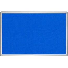 Franken Pinnwandtafel PRO, Filz, Wandmontage im Hoch- & Querformat, Aluminiumrahmen, blau, 1800 x 900 mm