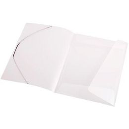 EICHNER Eckspannmappe, DIN A4, 3 Fl&uuml;gelklappen, 10 St&uuml;ck, transparent