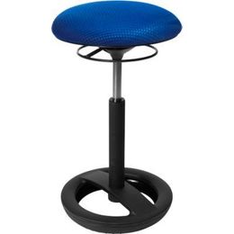 Topstar Stehhilfe Sitness HIGH BOB, f&uuml;r ergonomisches Sitzen, h&ouml;henverstellbar, Schwingeffekt, H 490-700 mm, blau, Gestell schwarz pulverbeschichtet