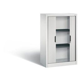 C + P Rollladenschrank Omnispace, 3 OH, abschlie&szlig;bar, B 800 x T 420 x H 1230 mm, Stahl/Kunststoff, lichtgrau