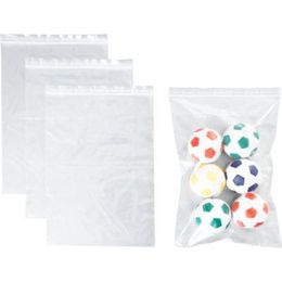S&Z Druckverschlussbeutel, Polypropylen, 250 &times; 350 mm, 50 &micro;m, 50% Regeneratanteil, ohne Druck, transparent, 1000 Stk.