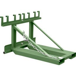 Bauer M&uuml;lltonnen-Heber MH-II, mit Gummianschlag, f&uuml;r 2x 80- bis 360-L-MGB und 1x 1100-L-MGB, L 1030 x B 1070H 680 mm, lackiert, resedagr&uuml;n RAL 6011